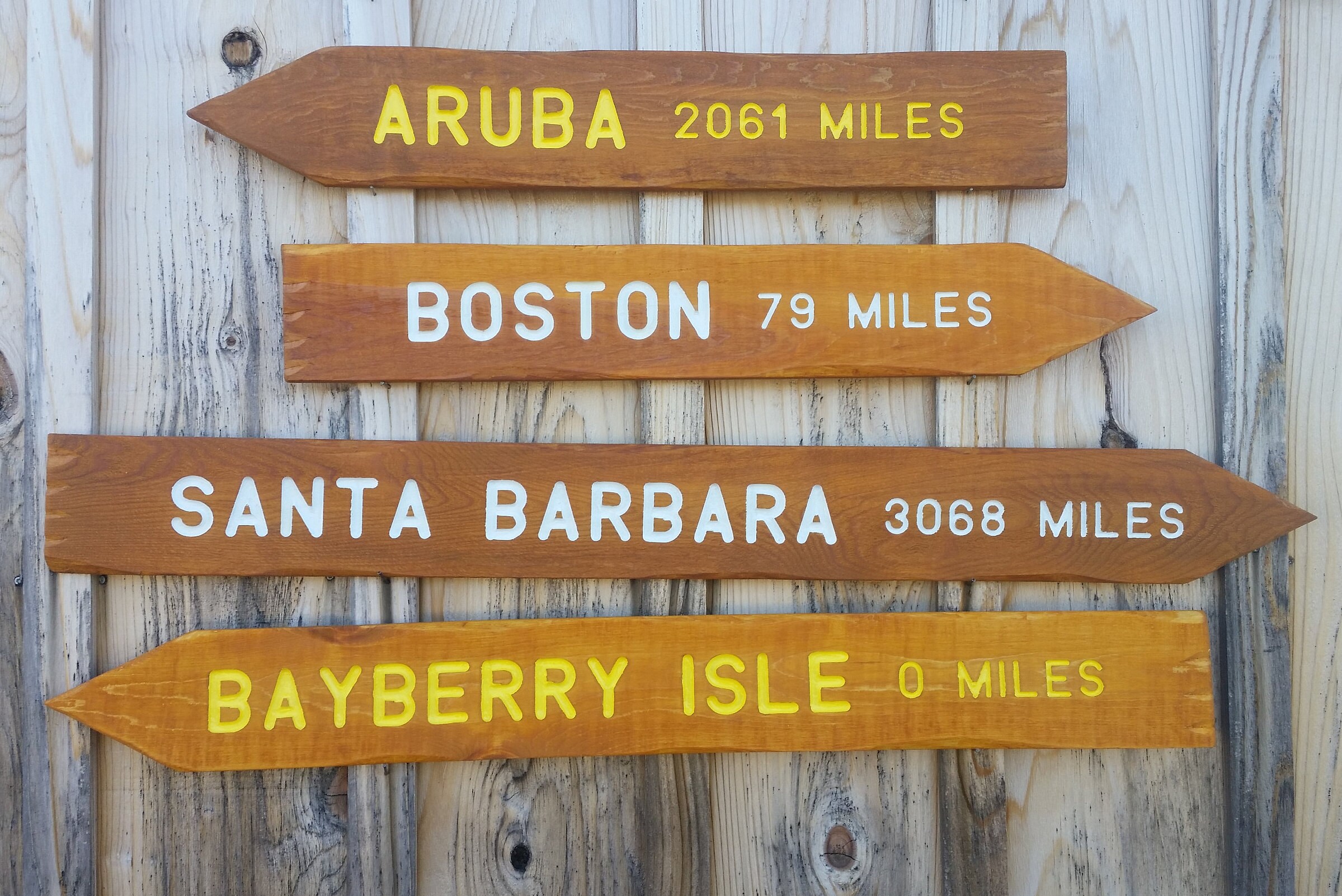 Carved Cedar Arrow Directional Outdoor Signs Medium Sized - Etsy