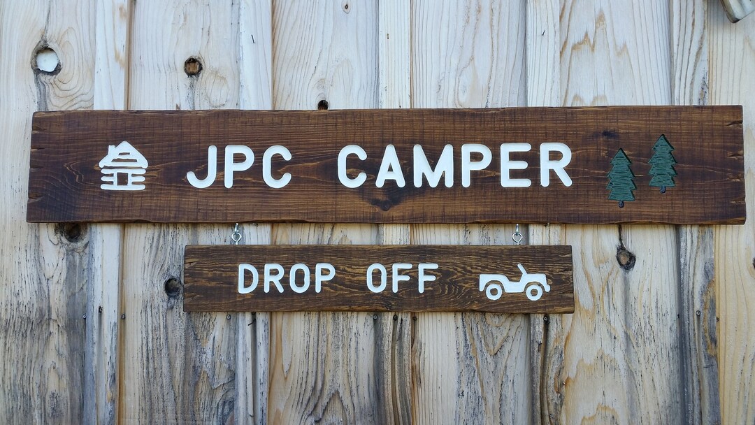Campground Signs, Park Signs, Customizable, Carved, Routed, Cedar, Hand ...