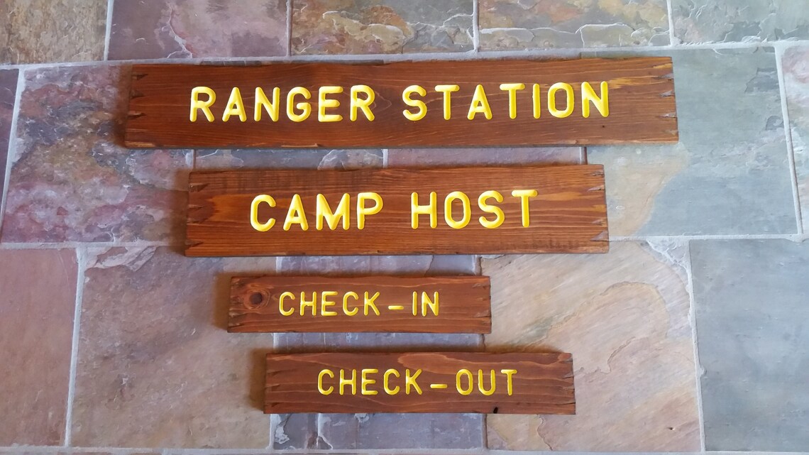 Campground Signs Park Signs Customizable Carved Routed - Etsy
