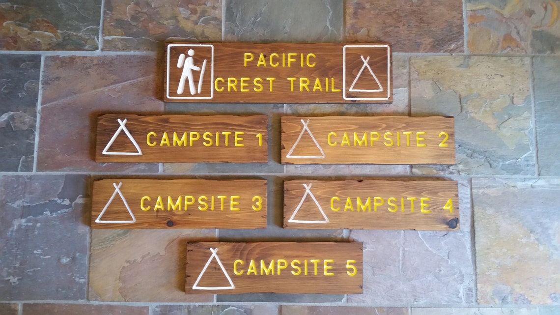 Campground Signs Customizable Carved Routed Cedar Hand - Etsy