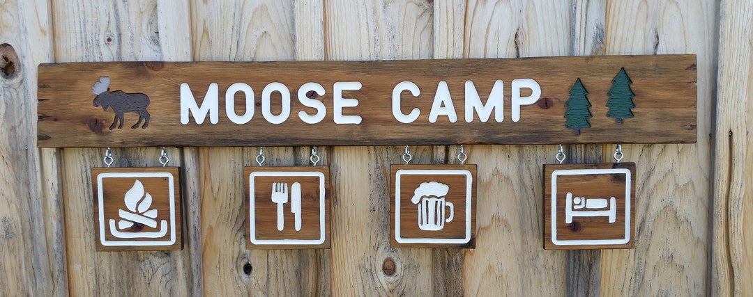 Routed Cedar Signs, Large Lettering, Custom, Personalized, Carved Camp ...