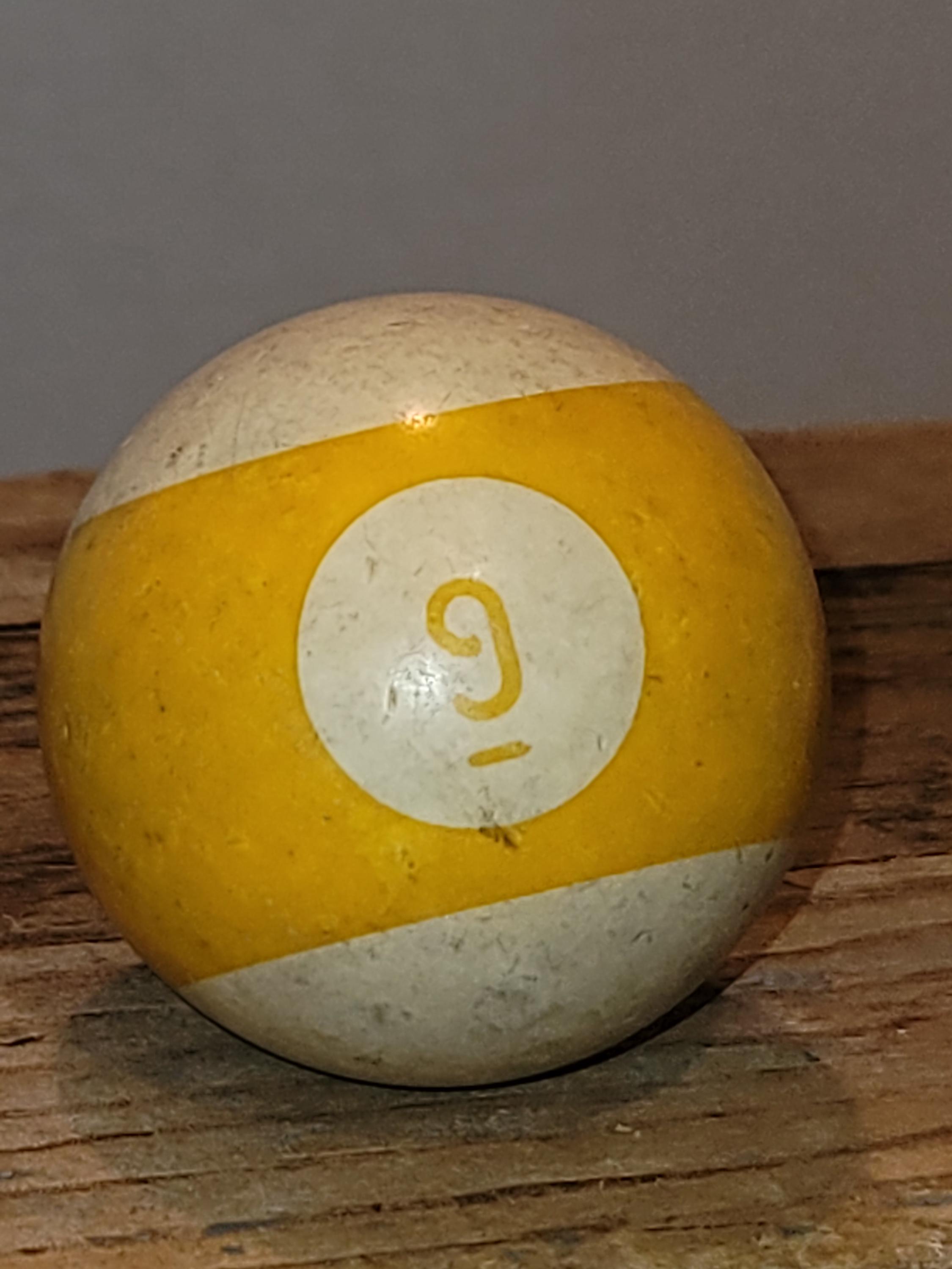 Billiard Ball #9, Vintage Pool Ball - Etsy