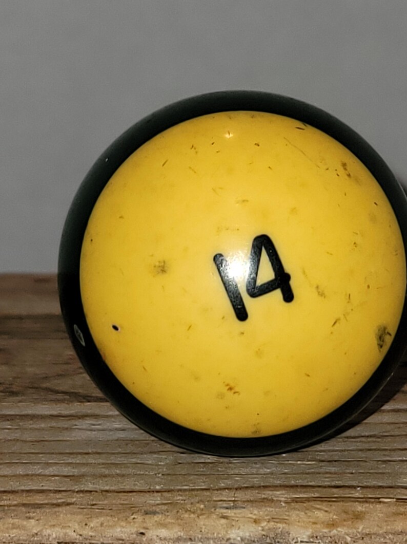 Billiard Ball #14, Vintage Pool Ball - Etsy