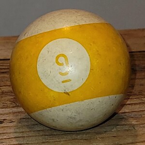 Billiard Ball #9, Vintage Pool Ball - Etsy
