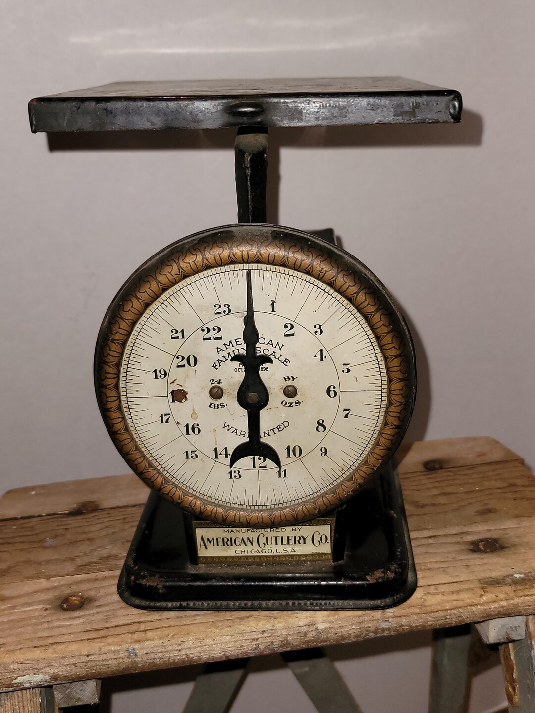 Antique Metal Scale 24lb Hanson Bros. Chicago U.S.A - Etsy