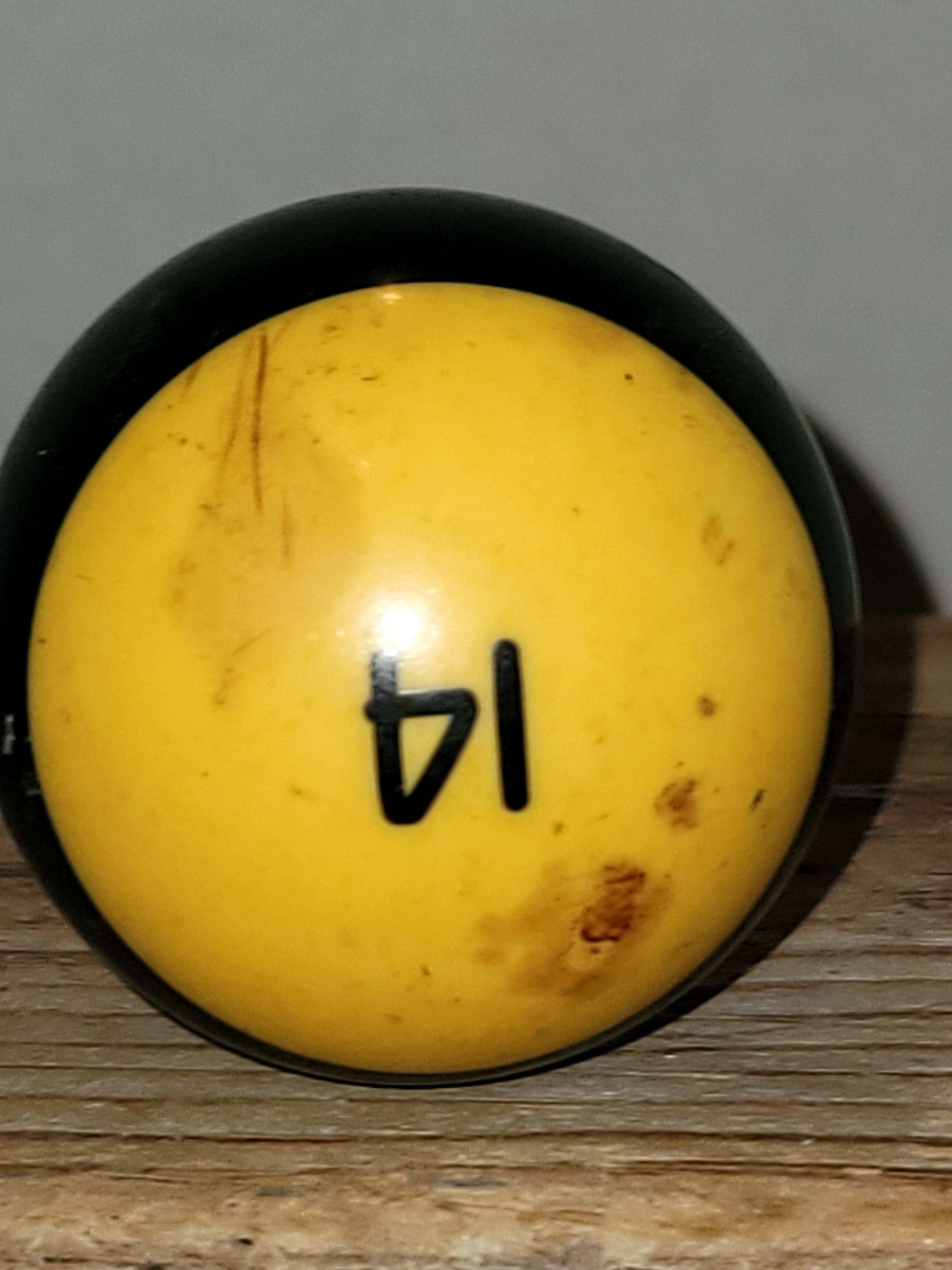 Billiard Ball #14, Vintage Pool Ball - Etsy