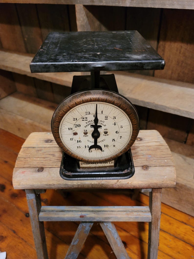 Antique Metal Scale 24lb Hanson Bros. Chicago U.S.A - Etsy