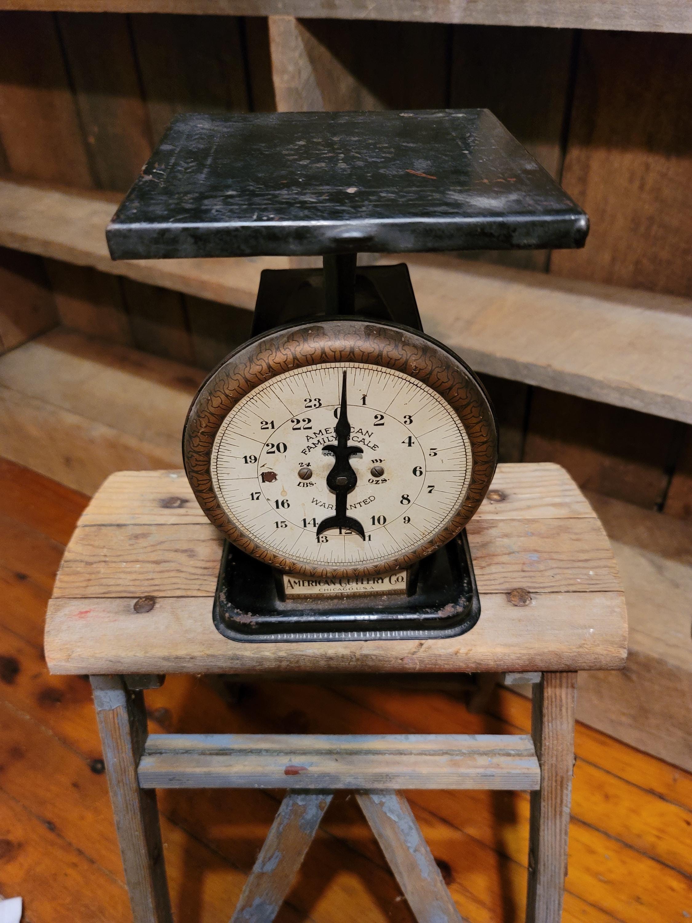 Antique Metal Scale 24lb Hanson Bros. Chicago U.S.A - Etsy