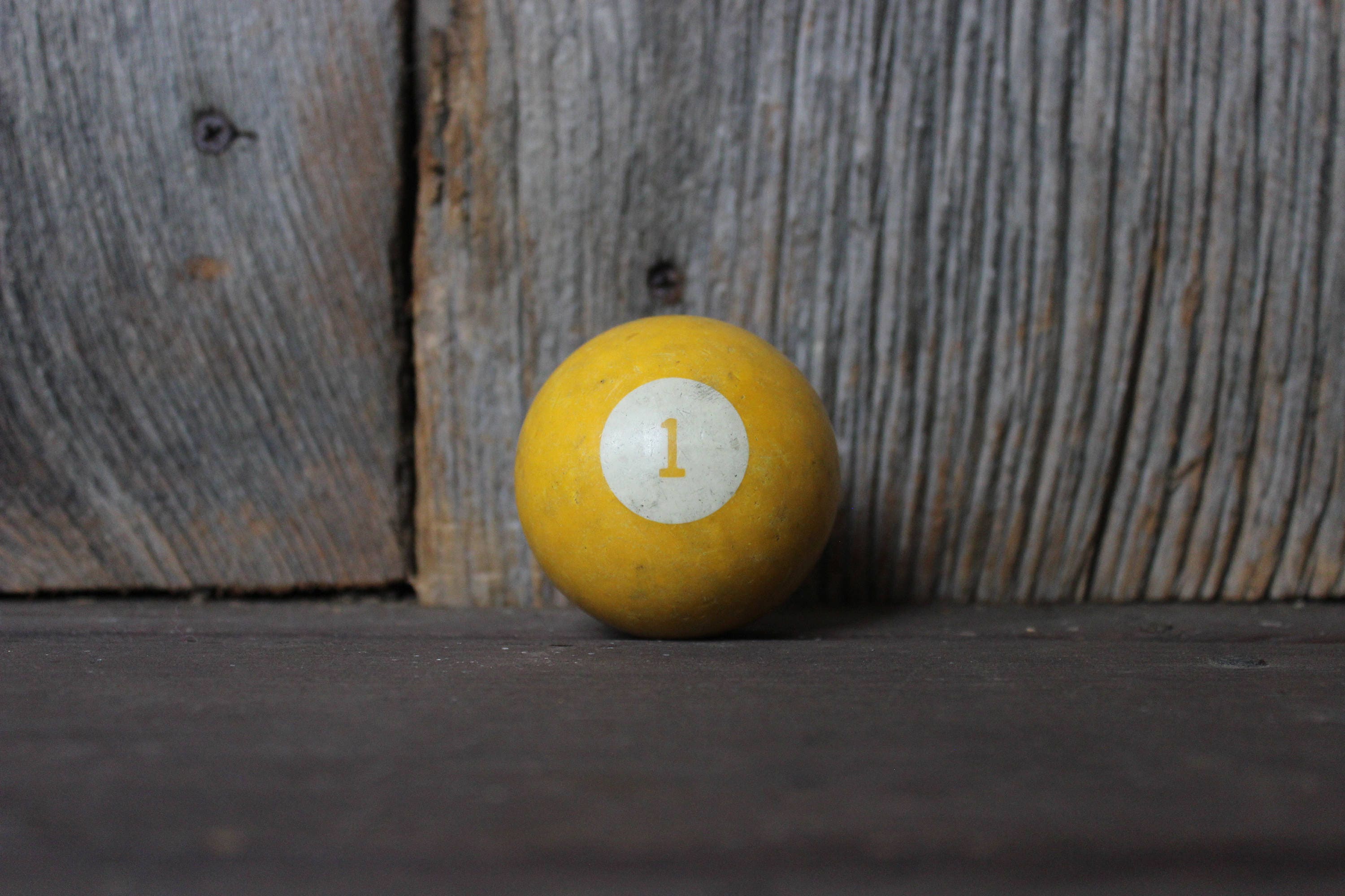 Billiard Ball 1 Vintage Pool Ball - Etsy