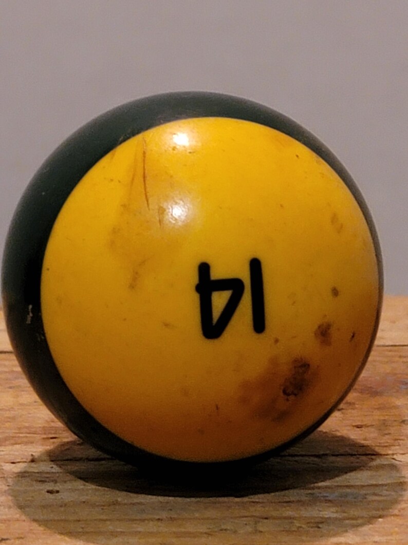 Billiard Ball #14, Vintage Pool Ball - Etsy