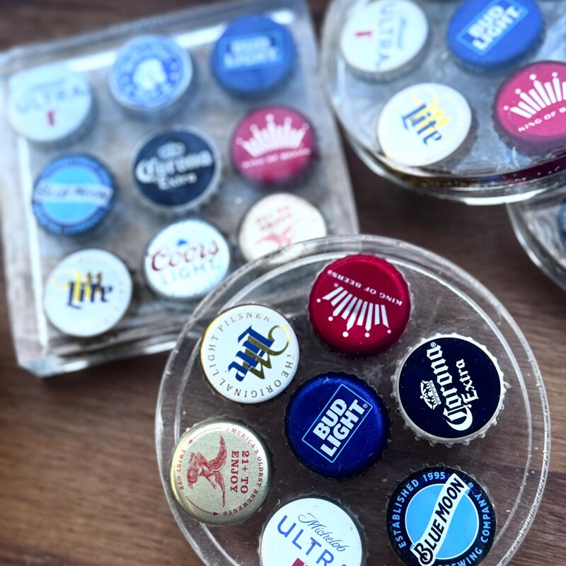 Beer Cap Coasters - Etsy