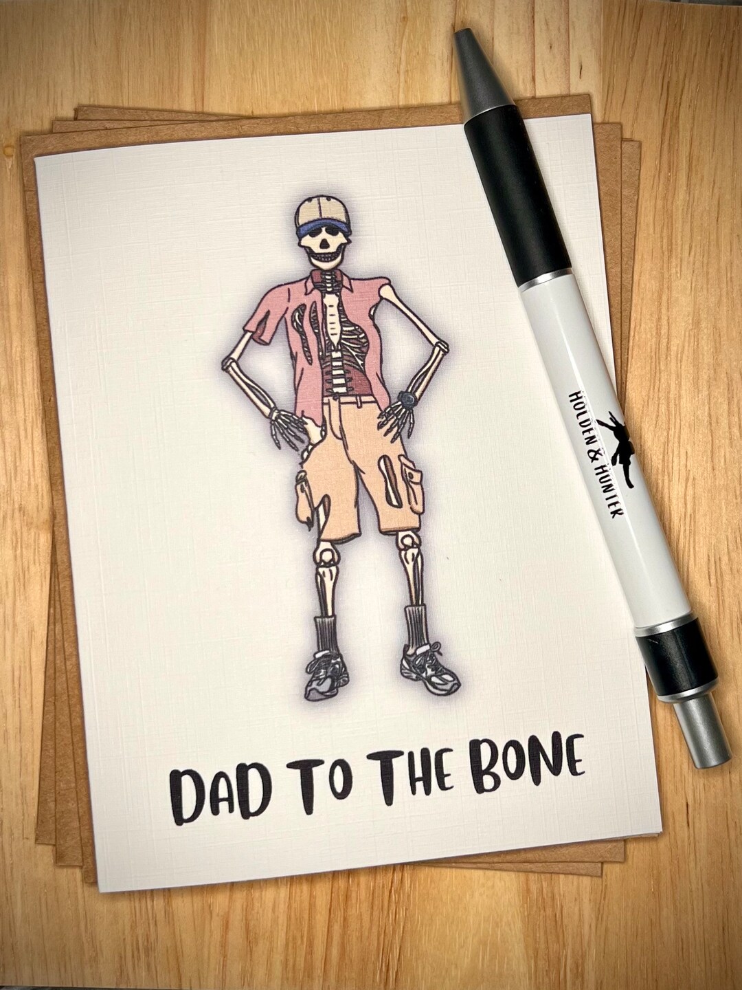 Dad to the Bone Father’s Day Card - Etsy