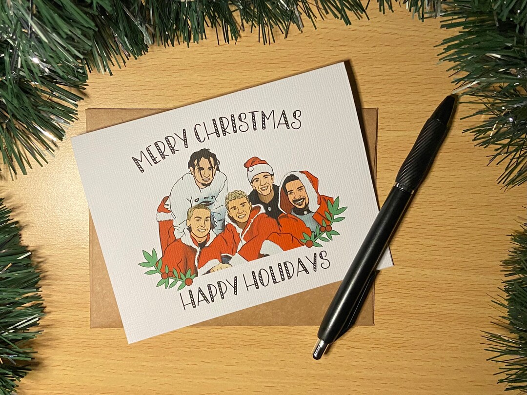 NSYNC Christmas Card blank Inside - Etsy