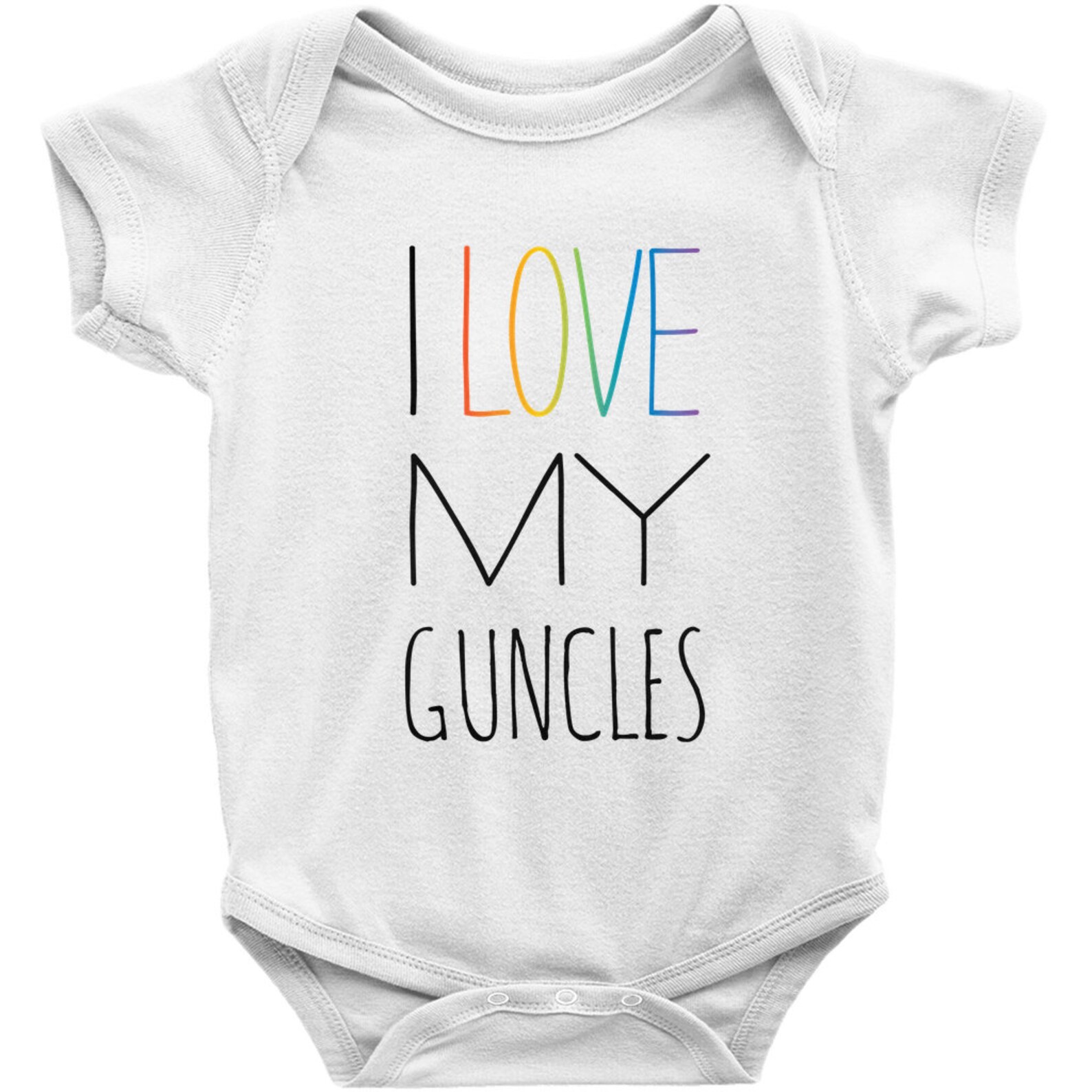 I Love My Guncles Body Suit Newborn Baby Clothing - Etsy