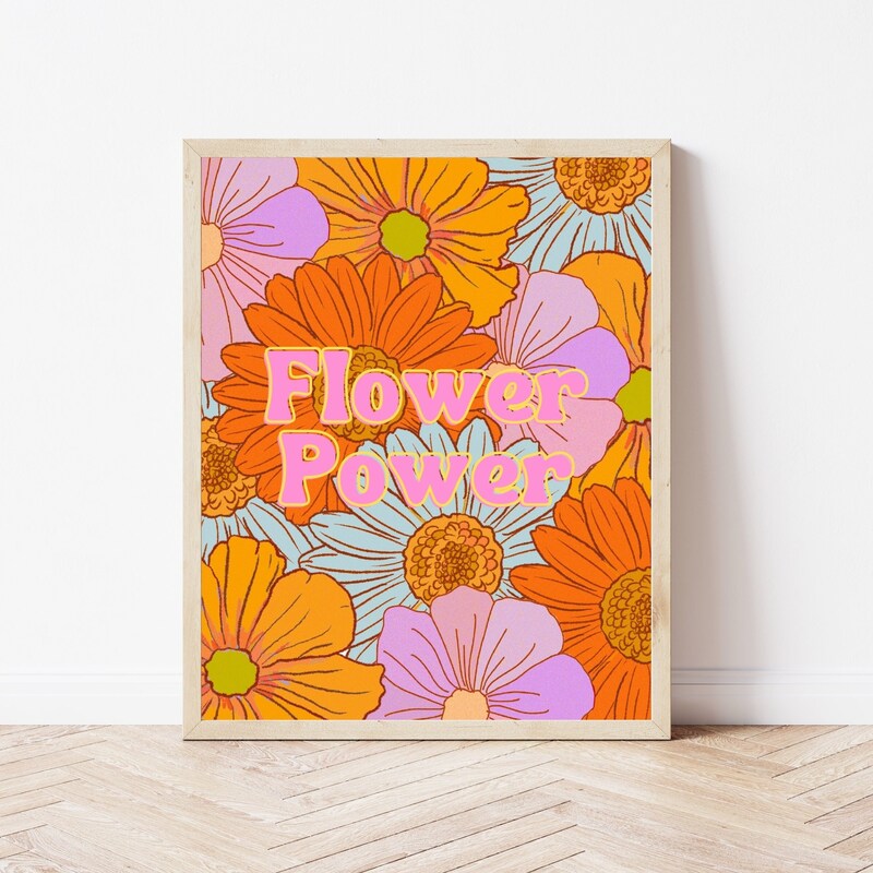 Flower Power Art - Etsy