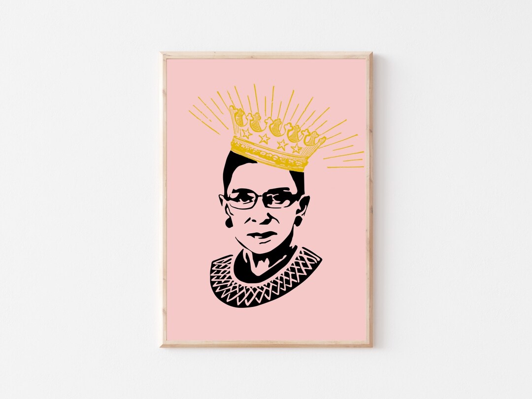 Ruth Bader Ginsburg Wall Art | Notorious RBG Portrait Print - Etsy