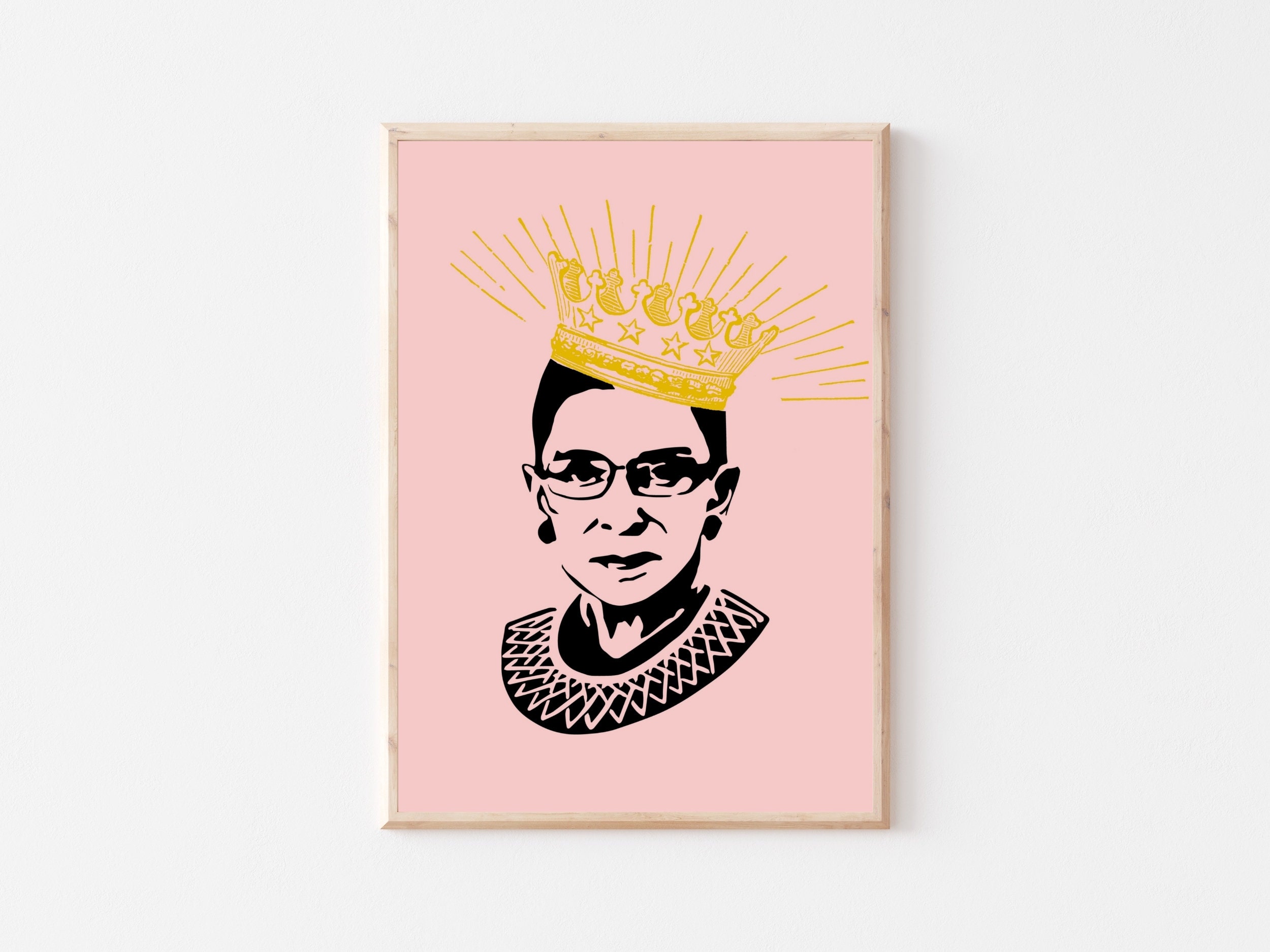 Queen Ruth | Ruth Bader Ginsburg Wall Art | RBG Print | Notorious RBG ...