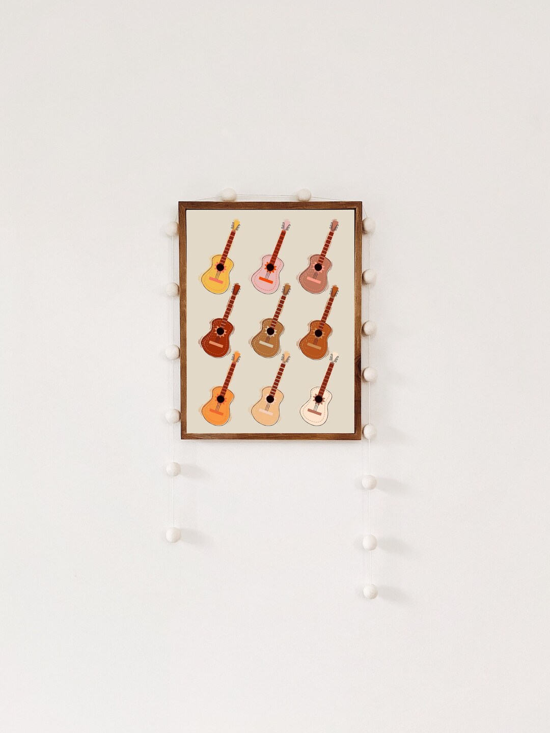 Western Boho Decor Guitars Art Print Boho Decor Western - Etsy