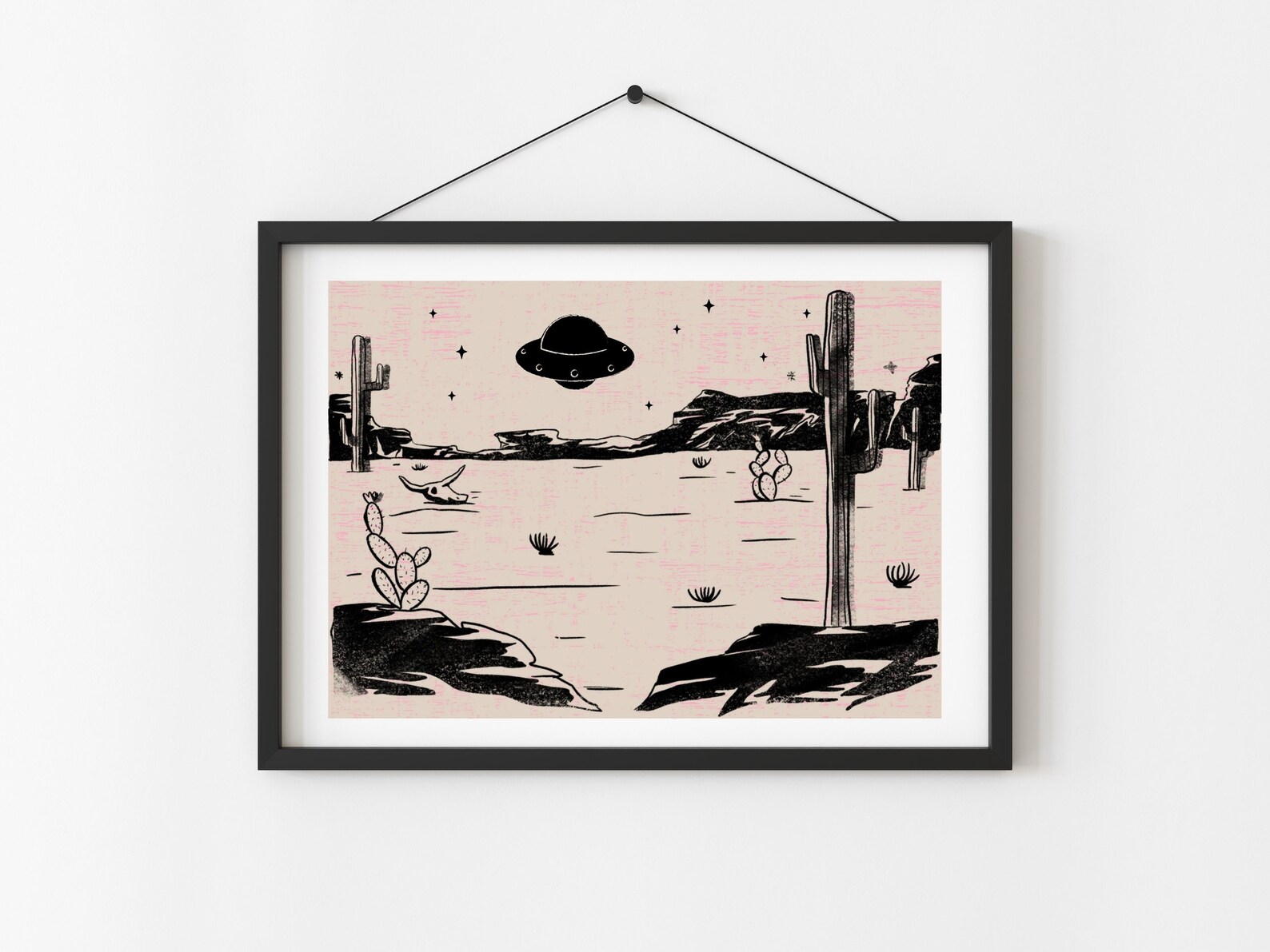 UFO Decor Desert Decor Alien Print Alien Decor UFO Art - Etsy