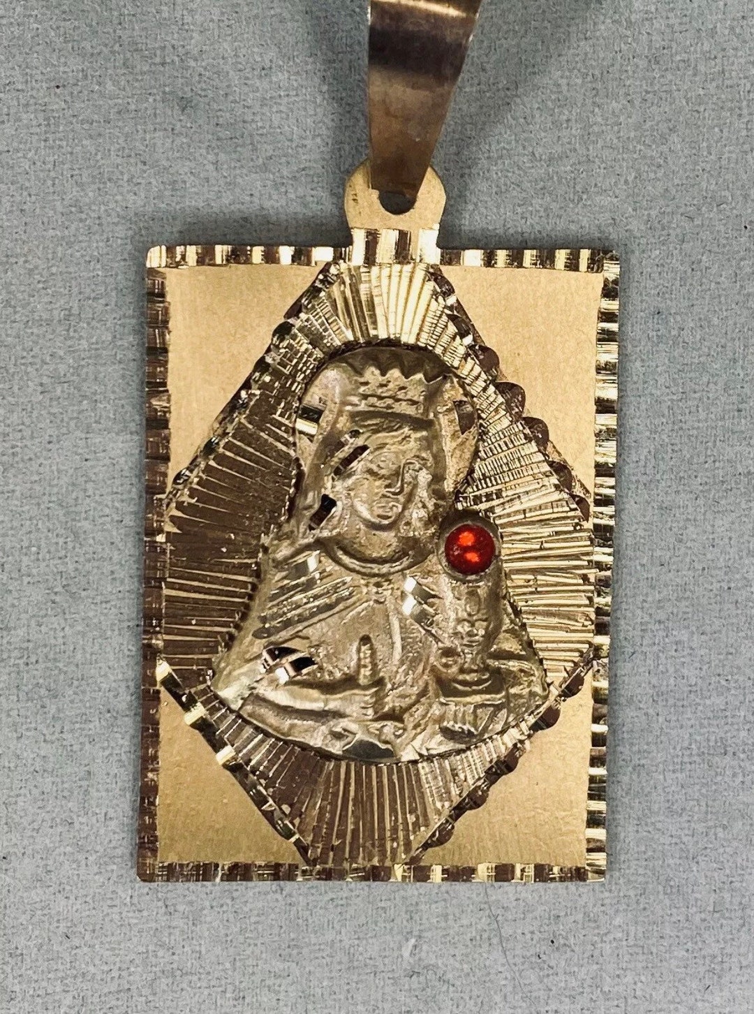 Santa Barbara Medallion Charm Pendent in 925 Silver /gold Plated - Etsy