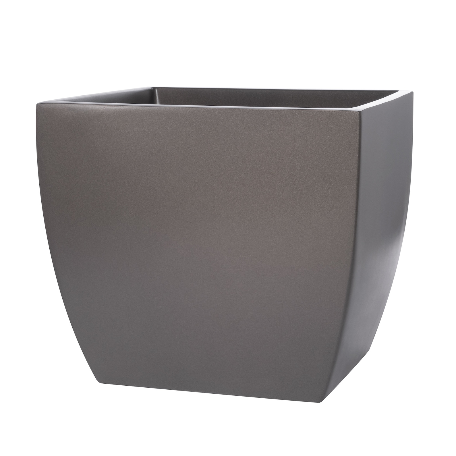 Pacifica Square Curved Modern Planter Box - Grey. Made From Hand Laid ...