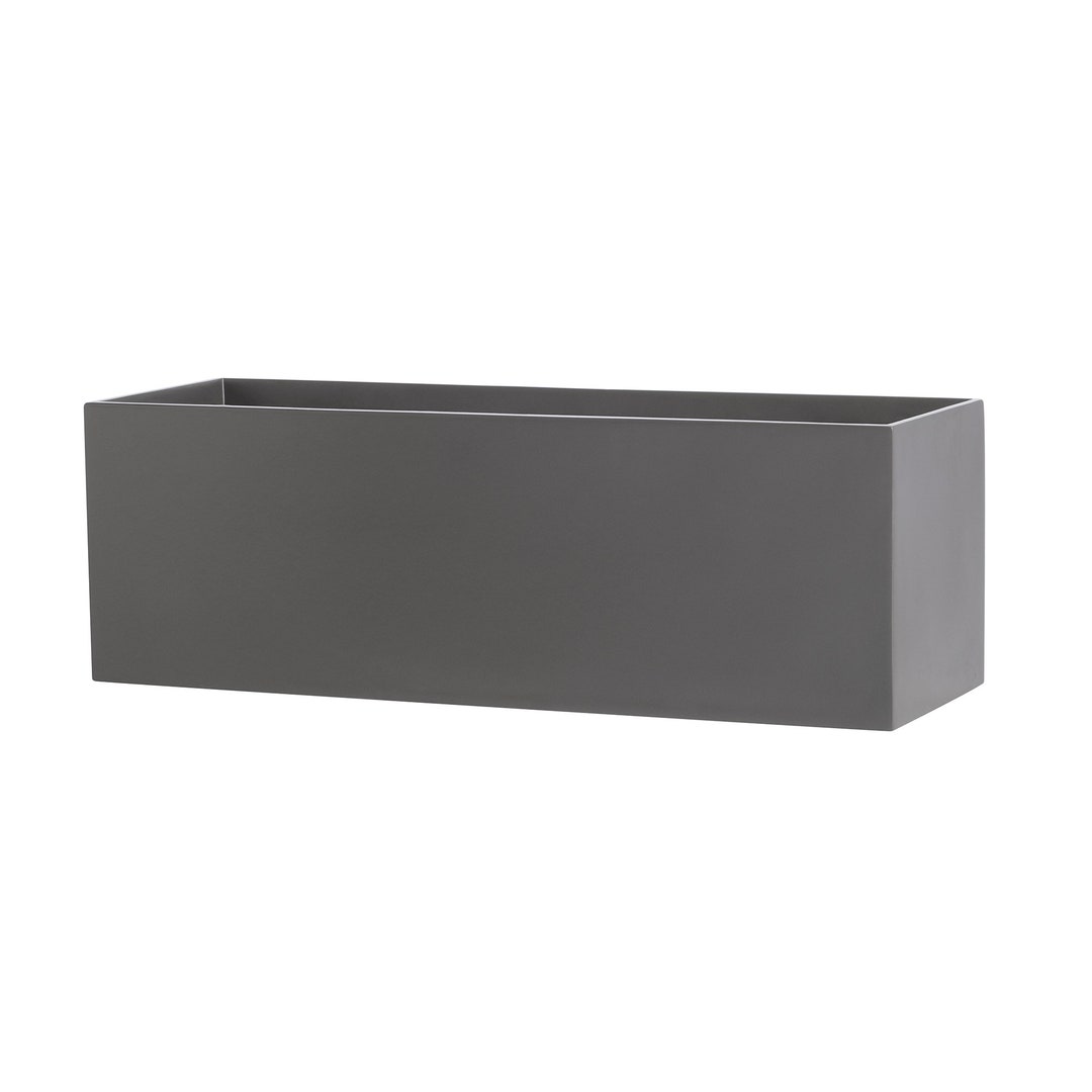 Belmont Rectangle Modern Planter Box - Grey. Made From Hand Laid ...
