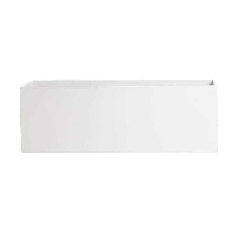 Belmont Rectangle Modern Planter Box - White. Made From Hand Laid ...
