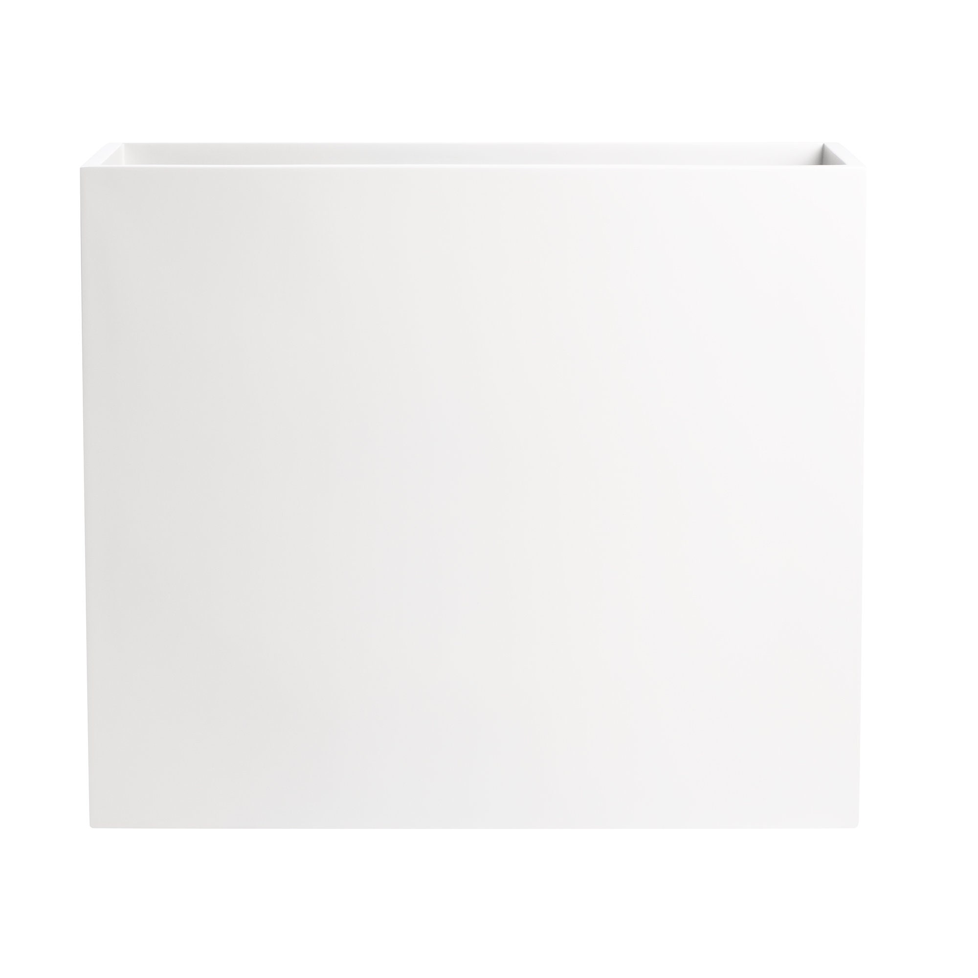 Calistoga Tall Rectangle Modern Planter Box White. Made From Hand Laid ...