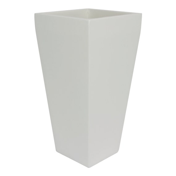 Windsor Tall Square Modern Planter White. Made From Hand | Etsy