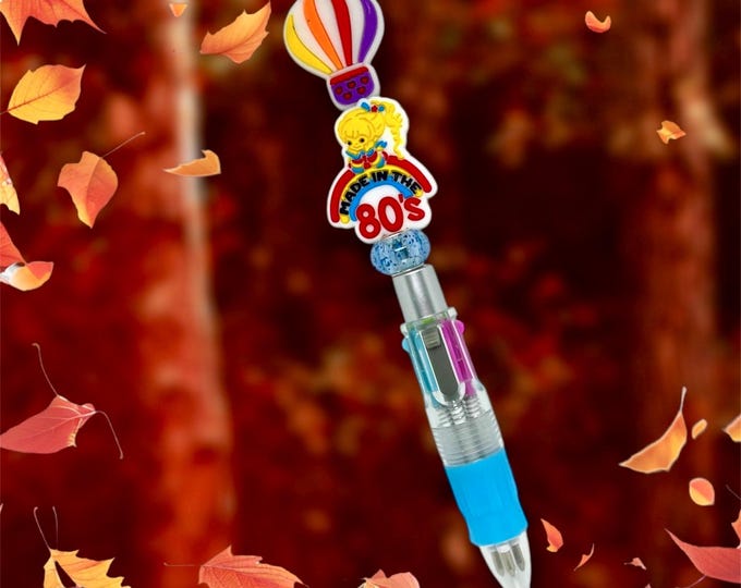 Made in the 80s-beaded 4 Multicolor Pen - Etsy