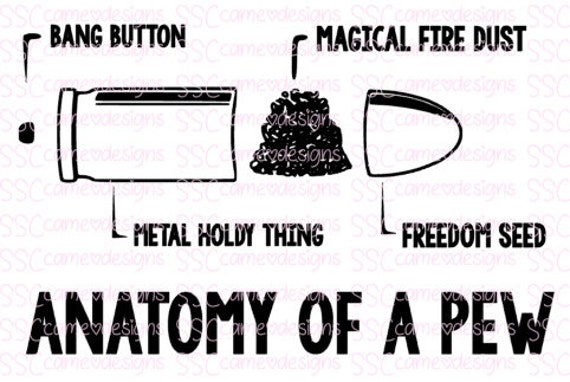 Anatomy of a pew sign SVG PNG File | Etsy