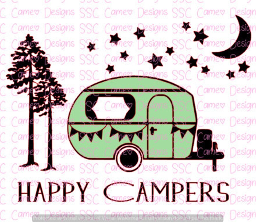 Happy Campers SVG File - Etsy