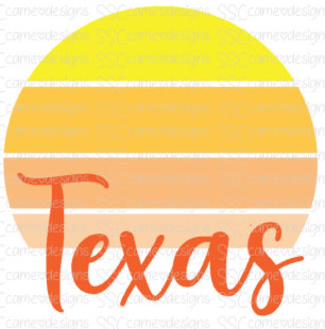 Texas Sunset Sunrise PNG SVG File - Etsy