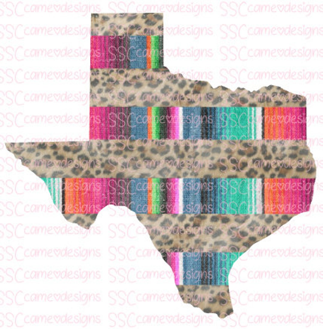 Serape Leopard Texas Sublimation PNG SVG File - Etsy