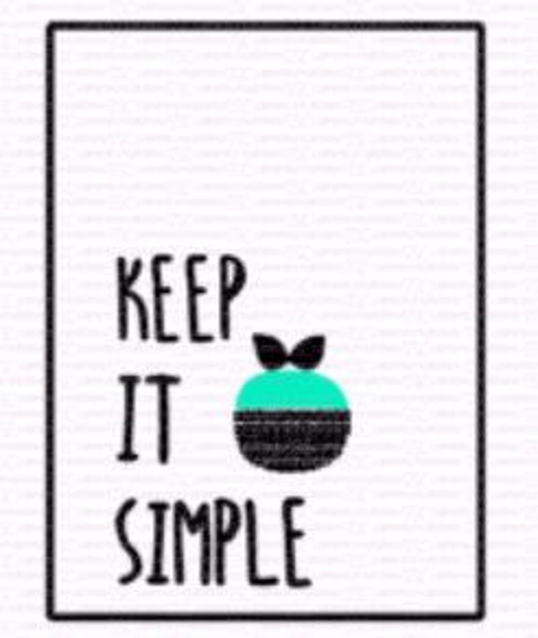 Keep It Simple Sign Farmhouse Decor SVG PNG File - Etsy