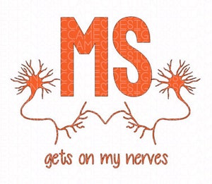 Multiple Sclerosis Sticker Funny Too Cool for One Sclerosis - Etsy