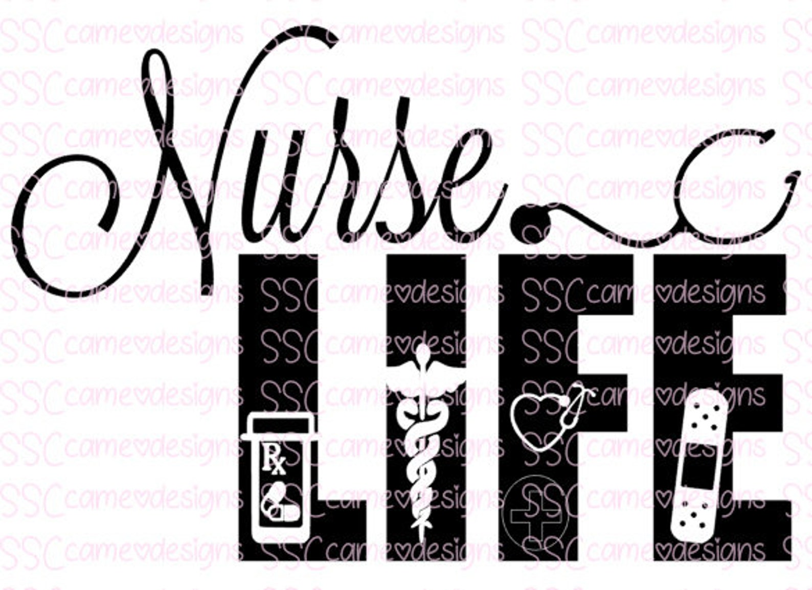 Nurse Life SVG PDF File - Etsy