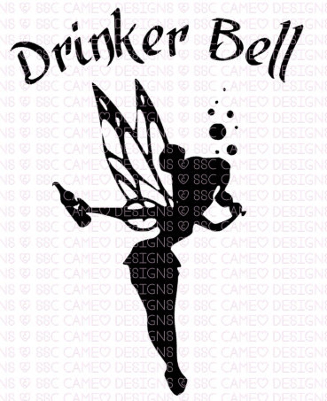 Drinker Bell SVG File - Etsy