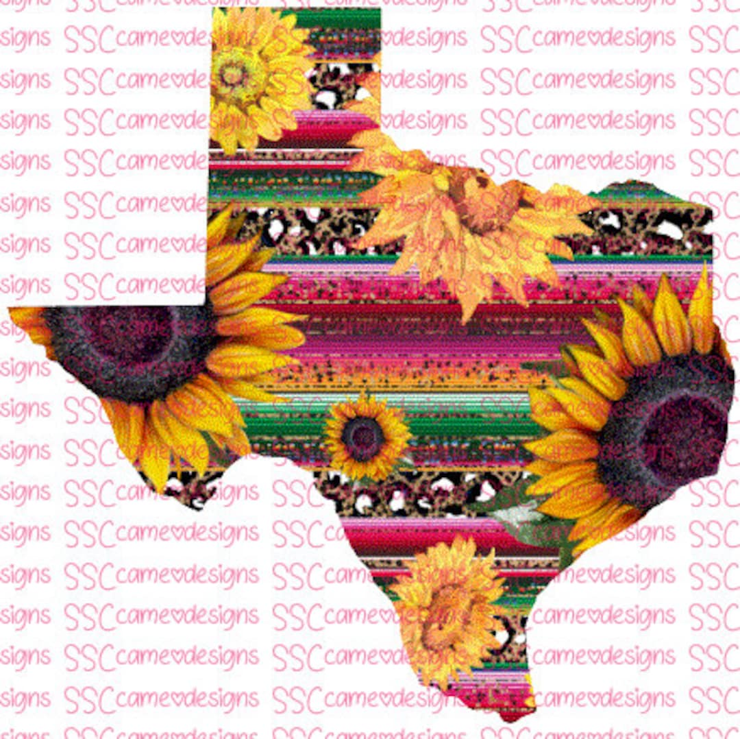 Serape Sunflower Texas Sublimation PNG File - Etsy
