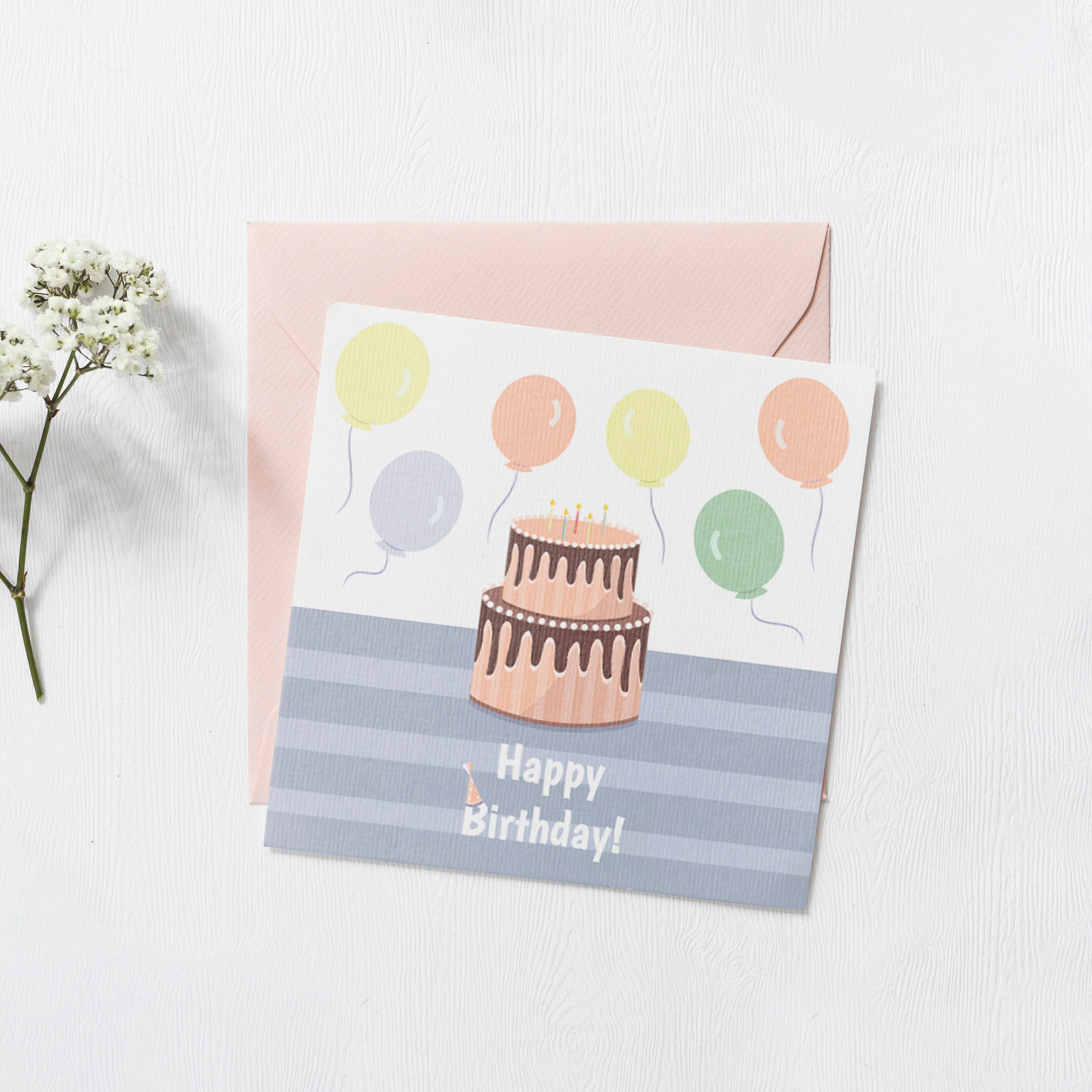 Digital Birthday Postcard Happy Birthday Download Birthday Card B-day ...