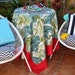 Tropical Tablecloth, Green Red Tablecloth, Cotton Tablecloth, Dining ...