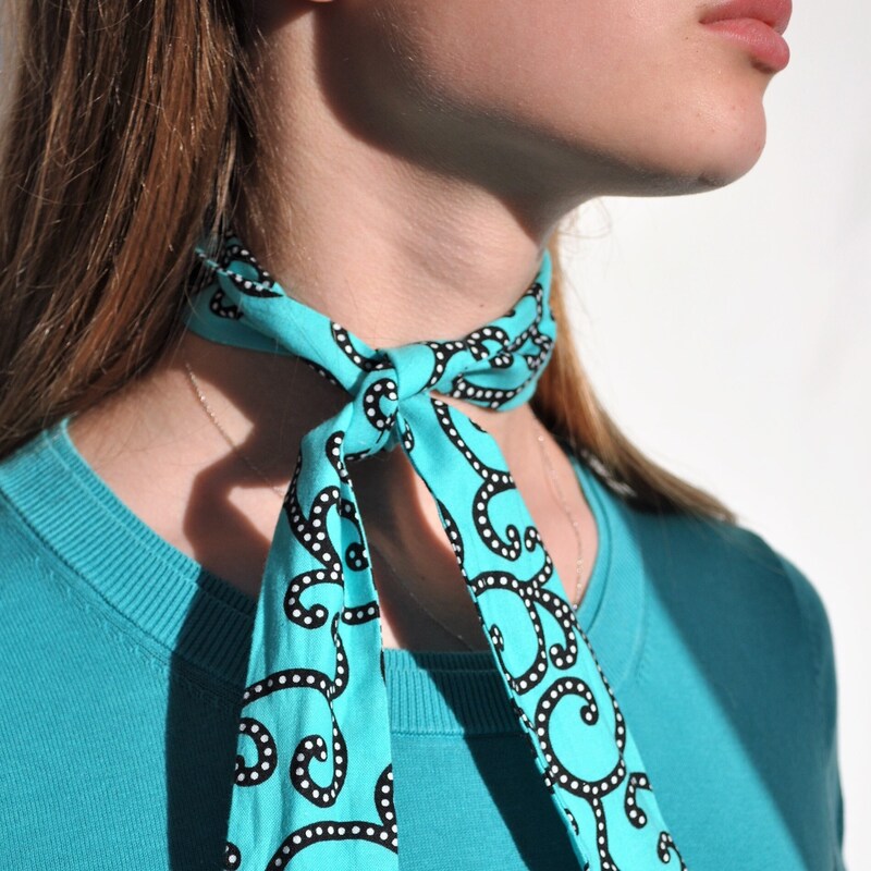 Turquoise Scarves - Etsy