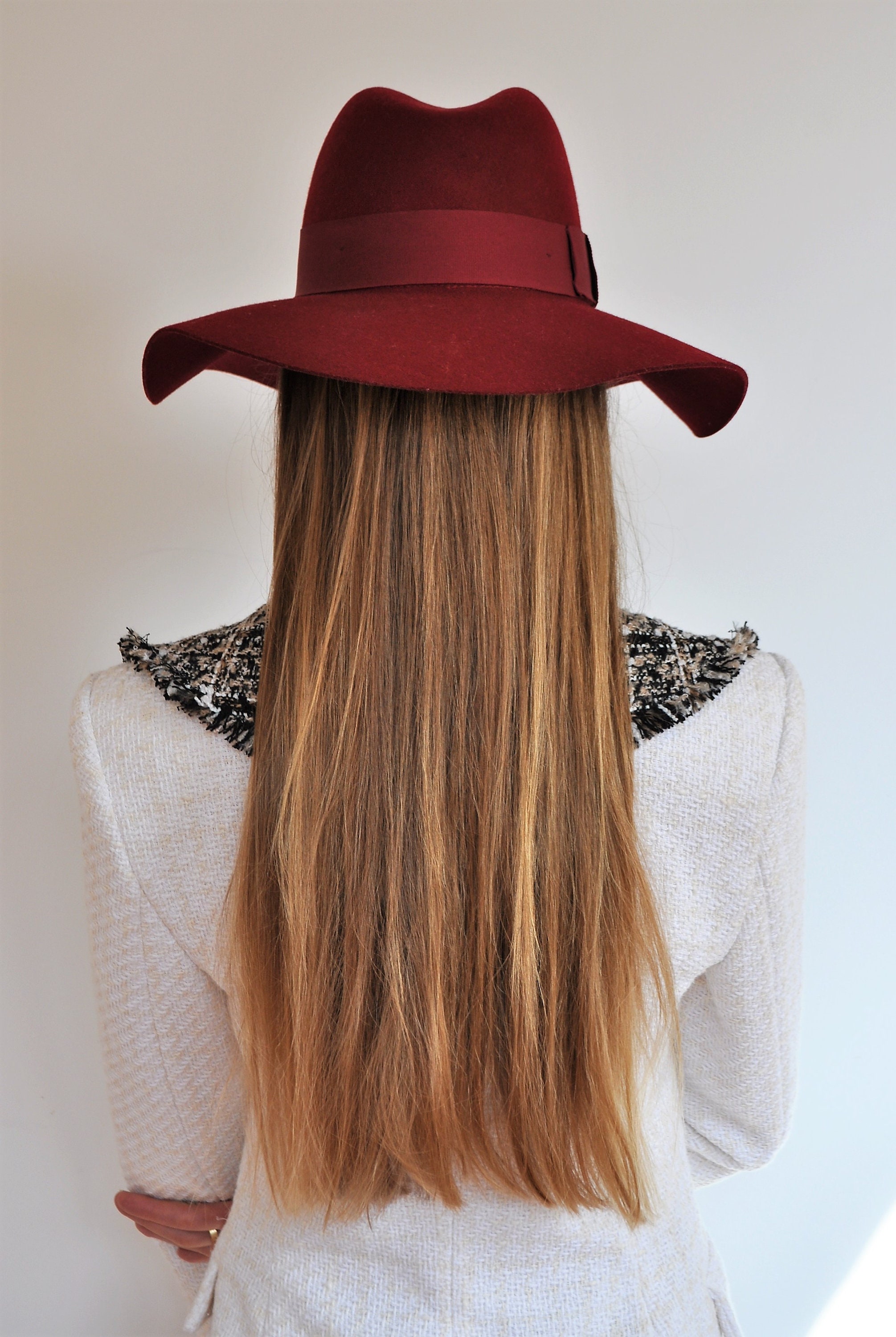 Extra Large Collar Tweed Fringes Collar Plaid Tweed Collar - Etsy