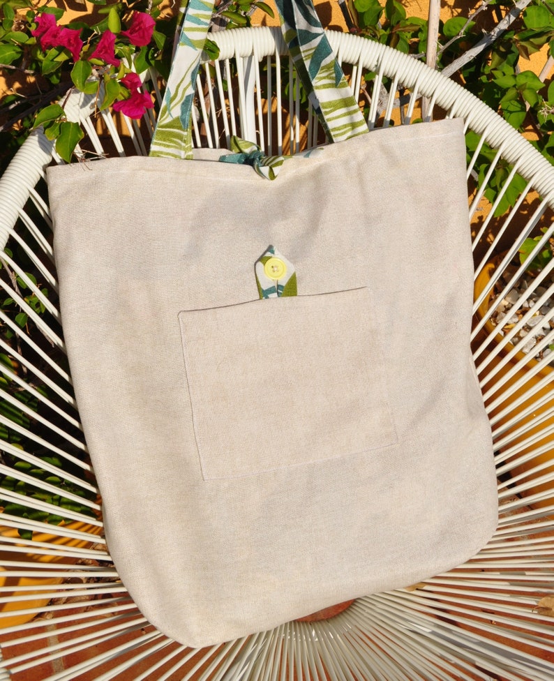 Bolso playa tropical grande bolso shopper diseño tropical | Etsy