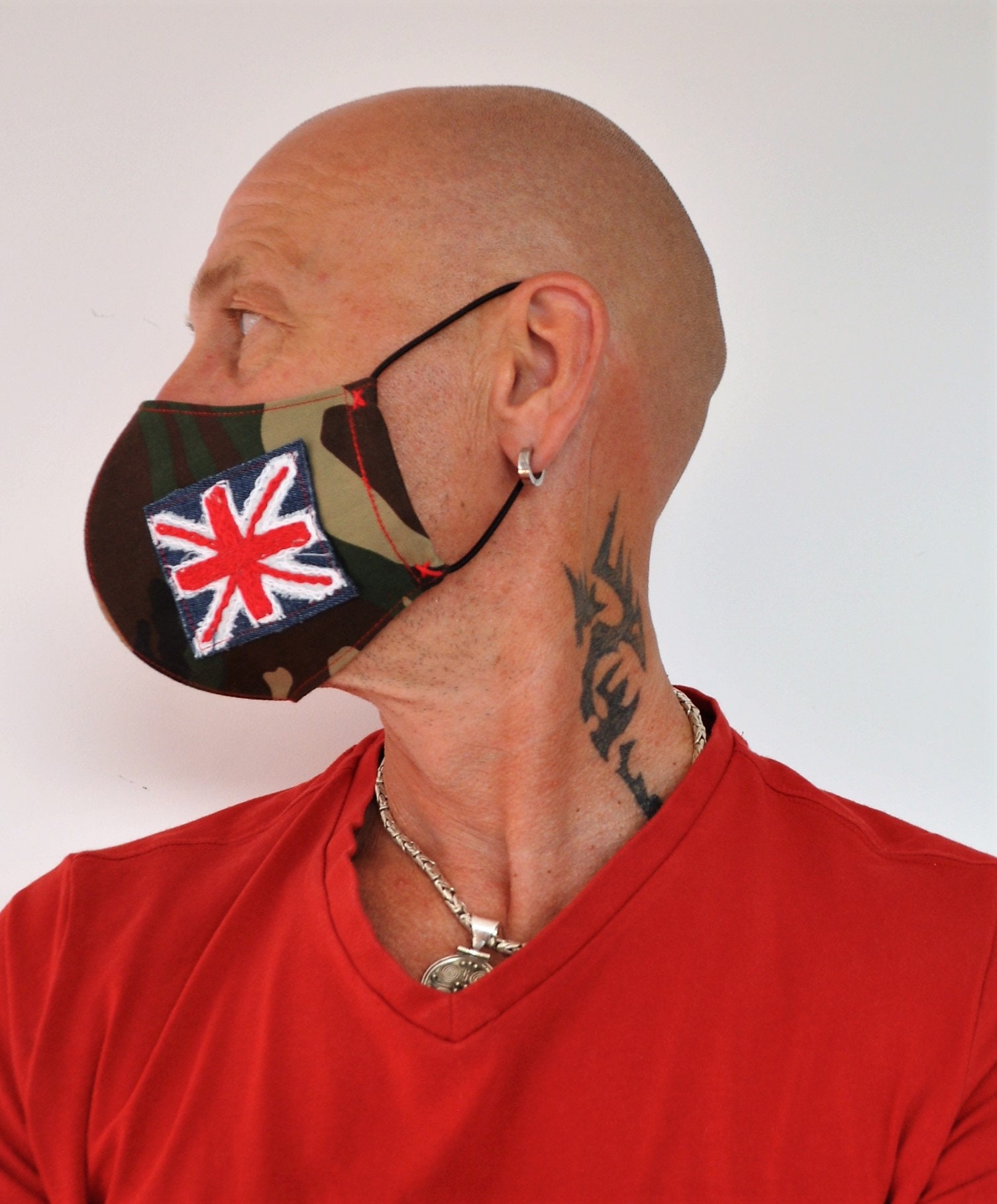 Designer Face Mask Camouflage Ties Mask British Flag Mask - Etsy