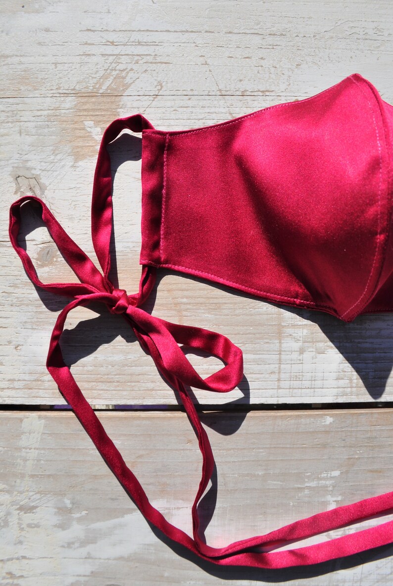 Wedding Silky Mask, Bridal Silk Mask, Duoble Layer Mask, Lingerie Mask ...