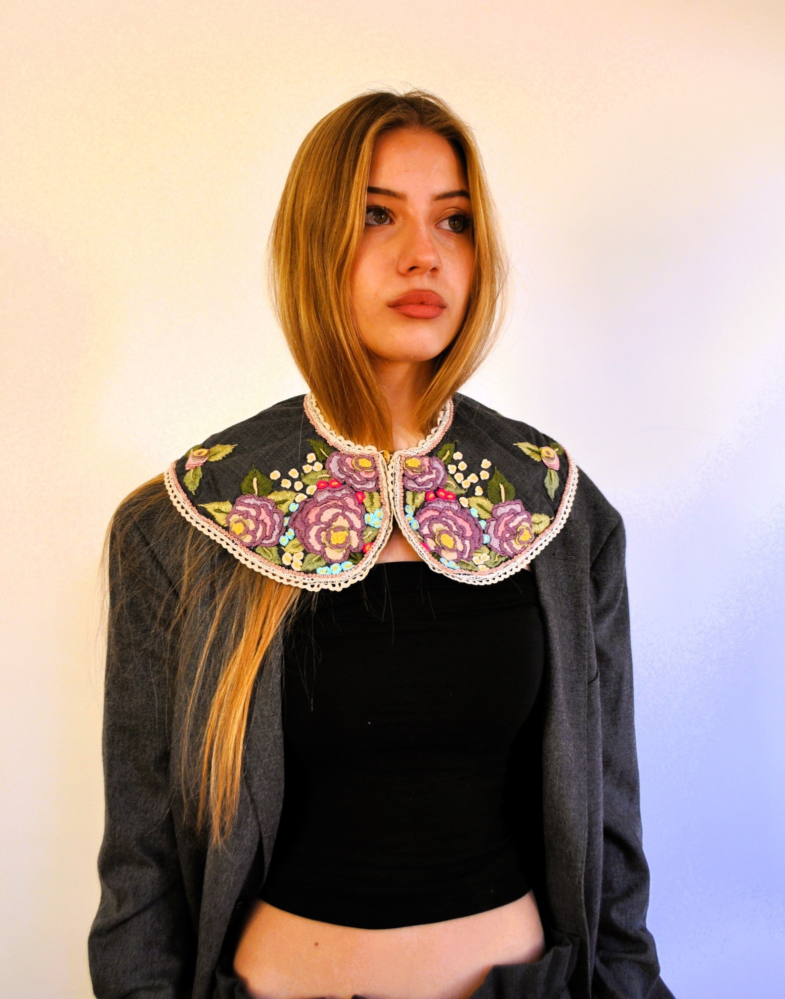 Embroidered Collar, Hand Embroidered, Peter Pan Collar, Brazilian ...