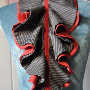 Necktie Ruffle Jabot, Lace Necktie Jabot, Coquillier Jabot Tie, Lace ...
