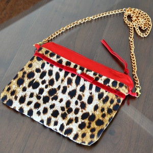 Crossbody Clutch, Leopard Print Clutch, Animal Print Lover, Clutch ...