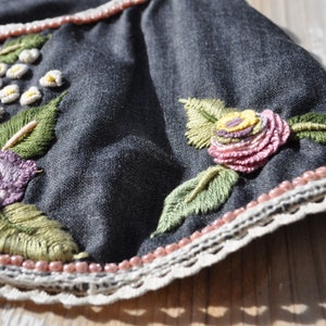 Embroidered Collar, Hand Embroidered, Peter Pan Collar, Brazilian Embroidery, DMC Yarn ...